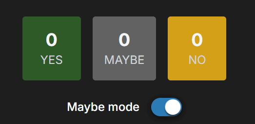 Yes/No Wheel - Random Decision Maker